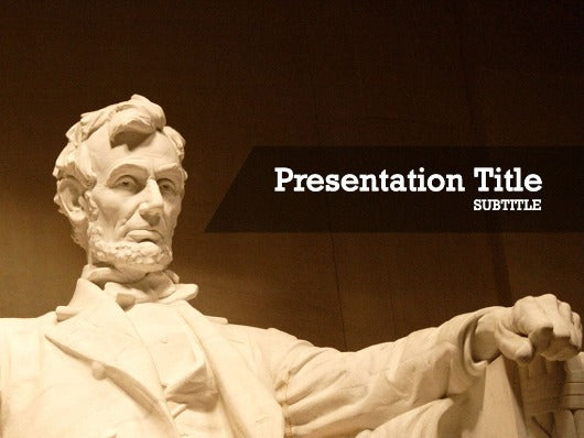 Free Abraham Lincoln PowerPoint template and Google Slides theme