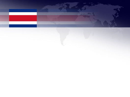 Free flag of Costa Rica Powerpoint template and Google Slides theme