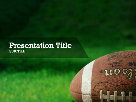 Free football Powerpoint template and Google Slides theme