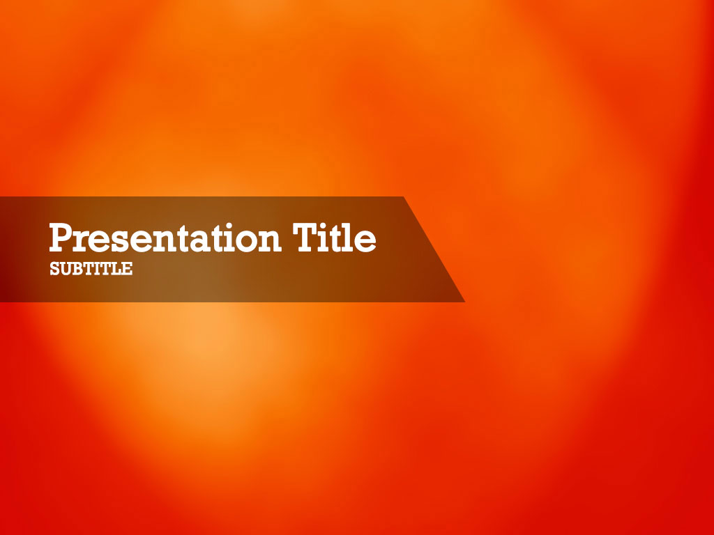 Free orange Powerpoint templates and Google Slides themes