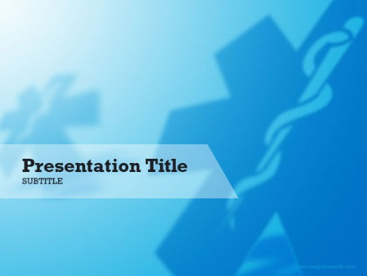 Free medical symbol PowerPoint template and Google Slides theme