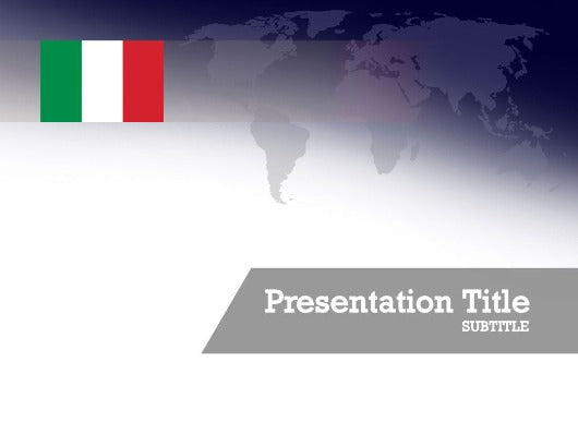 Free flag of Italy Powerpoint template and Google Slides theme