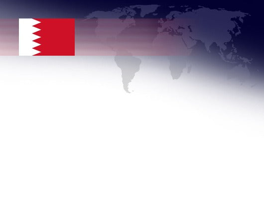 Free flag of Bahrain PowerPoint template and Google Slides theme