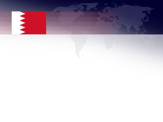 Free flag of Bahrain PowerPoint template and Google Slides theme