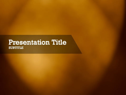 Free brown spotlight PowerPoint template and Goole Slides theme