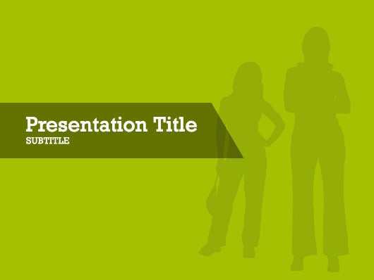 Free business women PowerPoint template and Google Slides theme