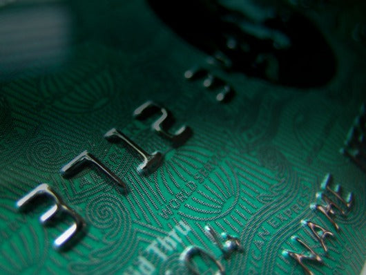Free American Express credit card Powerpoint template and Google Slide