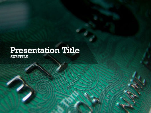 Free American Express credit card Powerpoint template and Google Slide