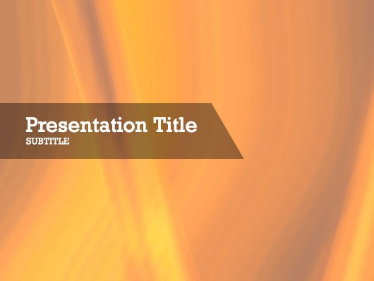 Free golden flames Powerpoint template and Google Slides theme