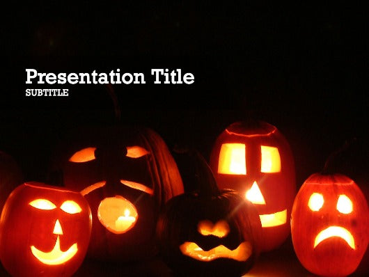Free halloween Powerpoint template and Google Slides theme
