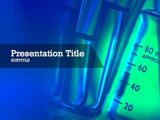 Free lab glass beaker Powerpoint template and Google Slides theme