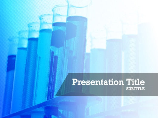 Free lab tubes Powerpoint template and Google Slides theme