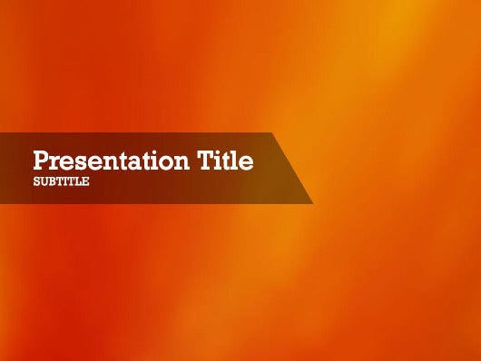 Free orange Powerpoint template and Google Slides theme