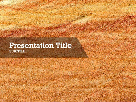 Free sand Powerpoint template and Google Slides theme