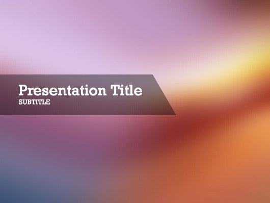 Free blurred sunset Powerpoint template and Google Slides theme