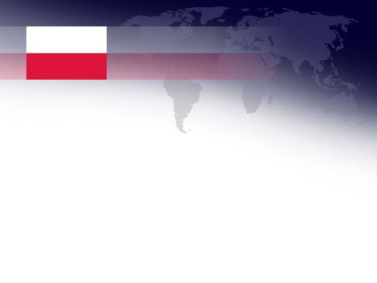 Free flag of Poland Powerpoint template and Google Slides theme