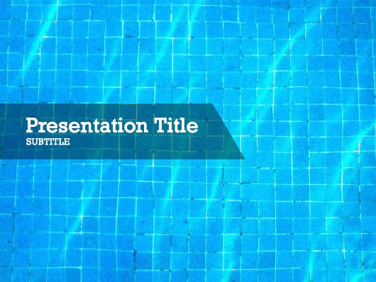 Free pool water Powerpoint template and Google Slides theme