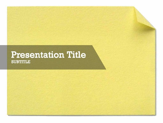 Free post-it Powerpoint template and Google Slides theme