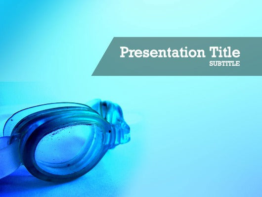 Free swimming Powerpoint template and Google Slides theme
