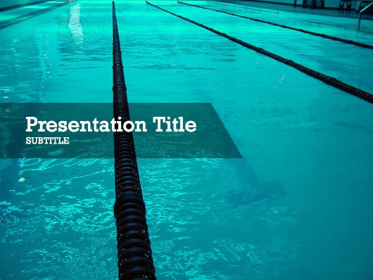 Free swimming lane Powerpoint template and Google Slides theme