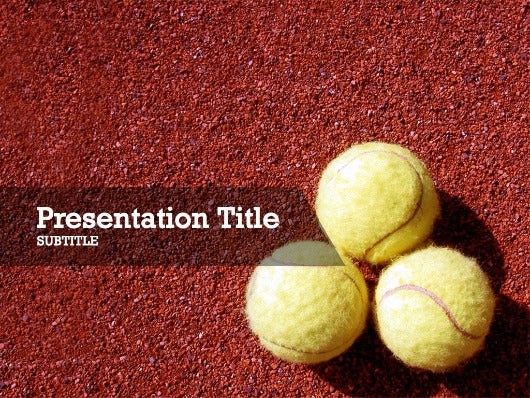 Free tennis Powerpoint template and Google Slides theme