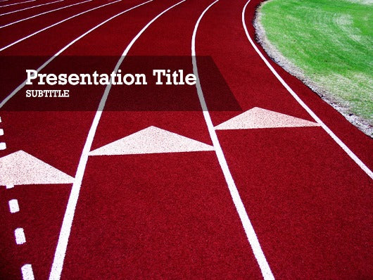 Free track Powerpoint template and Google Slides theme