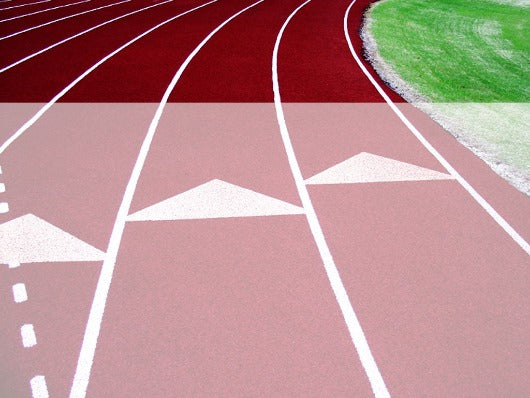 Free track Powerpoint template and Google Slides theme