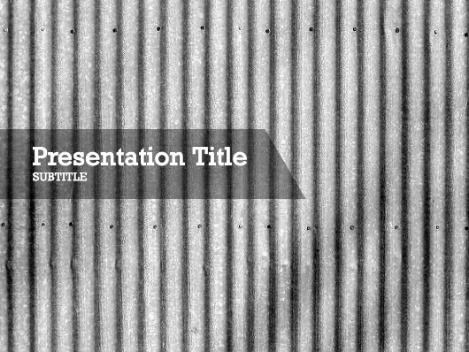 Free metal Powerpoint template and Google Slides theme